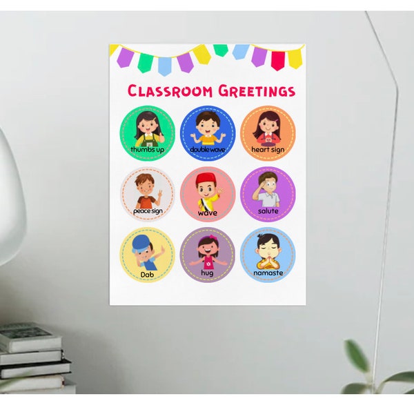 Classroom Greetings Poster - Etsy