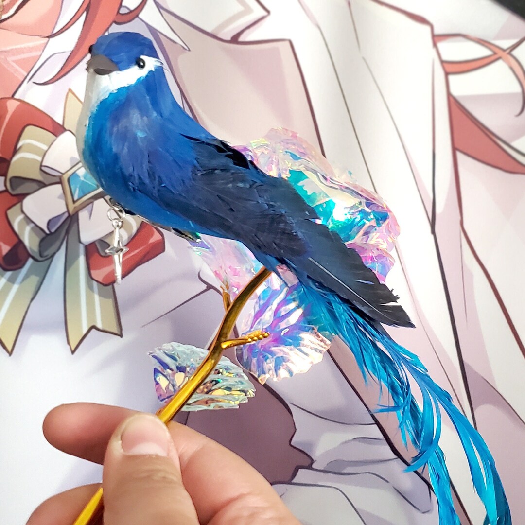 FFXIV Starbird Inspired Hand Painted Minion Bluebird - Etsy