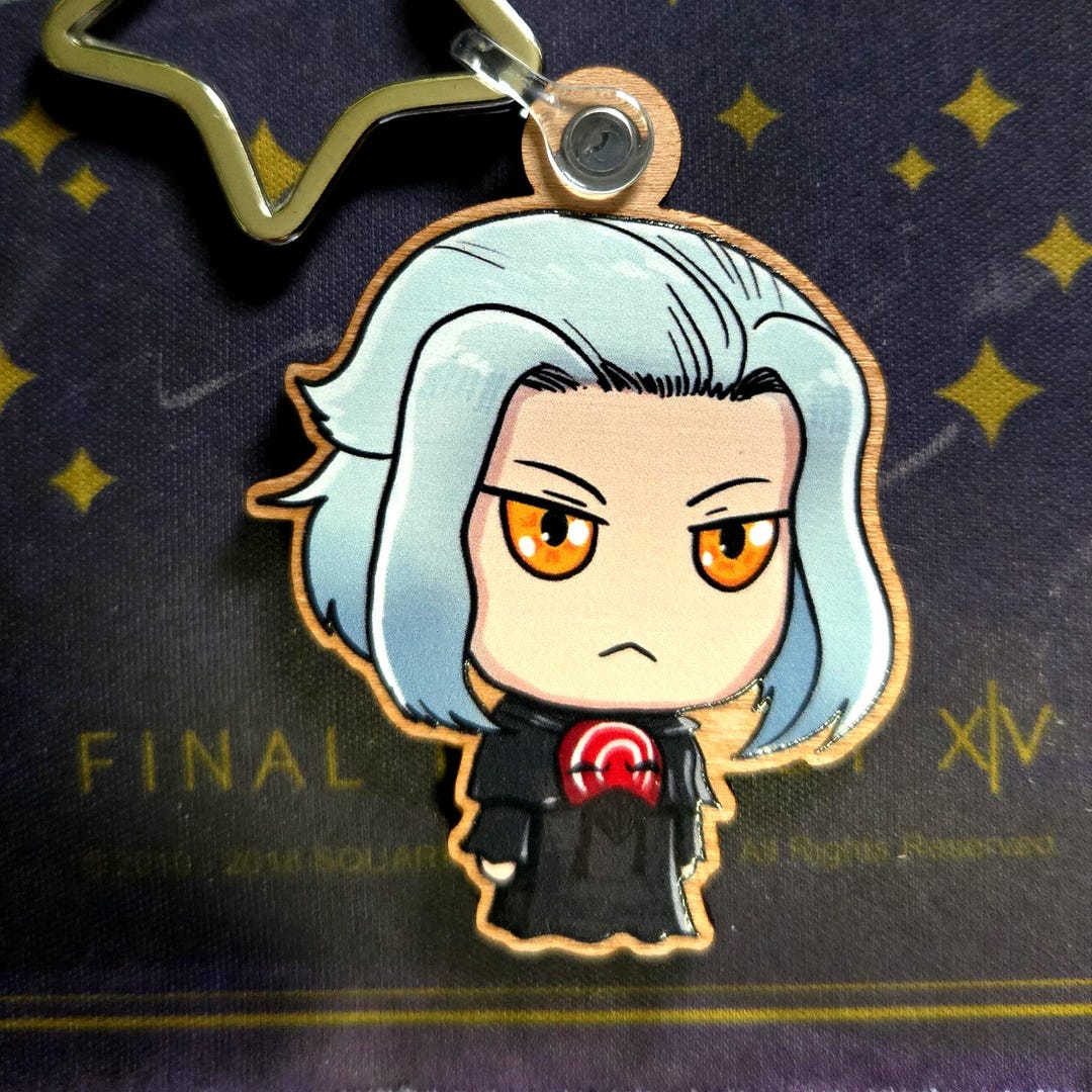 FF14 Hades / Emet-selch 2" Keychain - Etsy