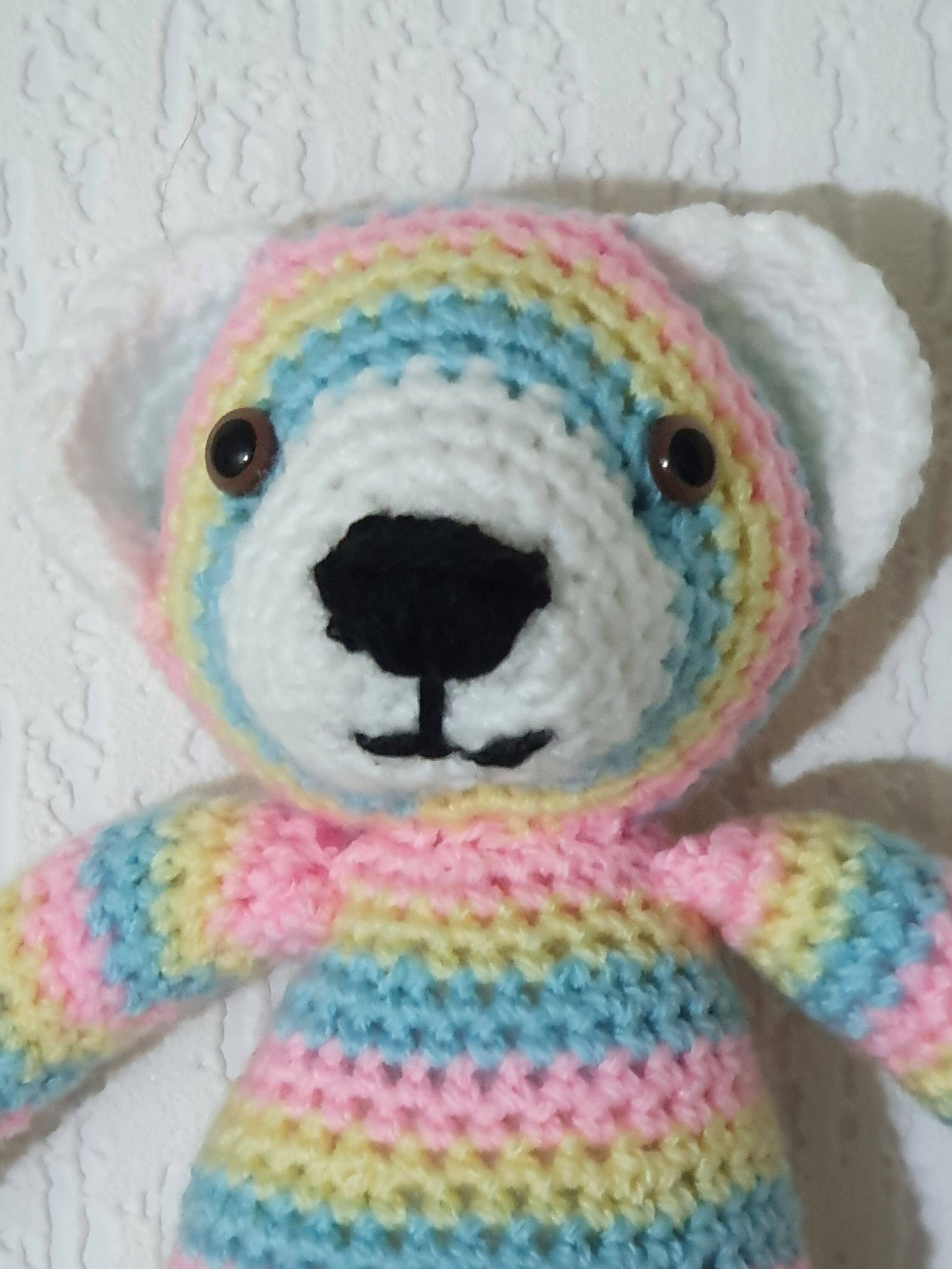 Pansexual Pride Teddy Bear Amigurumi Crochet Bear Plush - Etsy UK