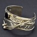 Stunning Avi Soffer Israel Sterling Silver Cuff Bracelet Modern Art Nouveau Style Handmade ...