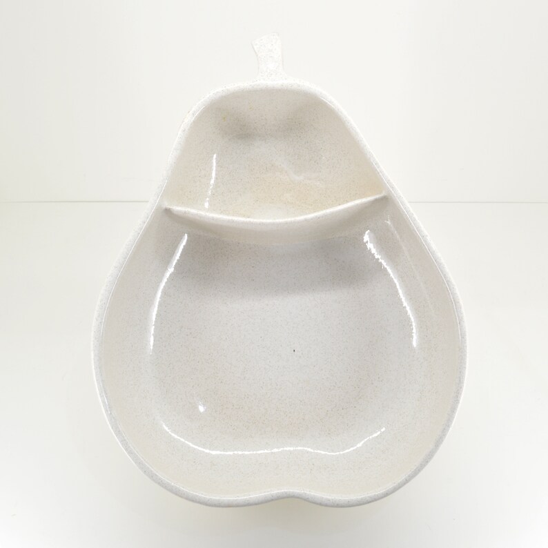 White Speckled Ceramic Divided Chips and Dip – Creamy Speckleware ...