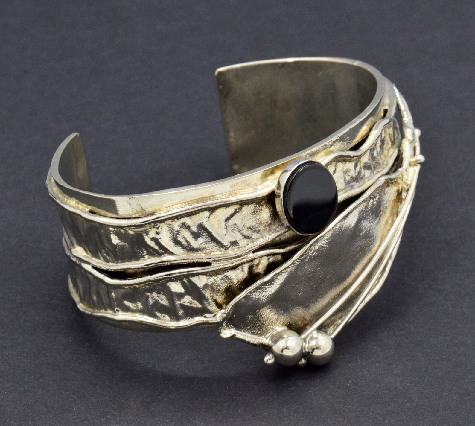 Stunning Avi Soffer Israel Sterling Silver Cuff Bracelet - Modern Art ...