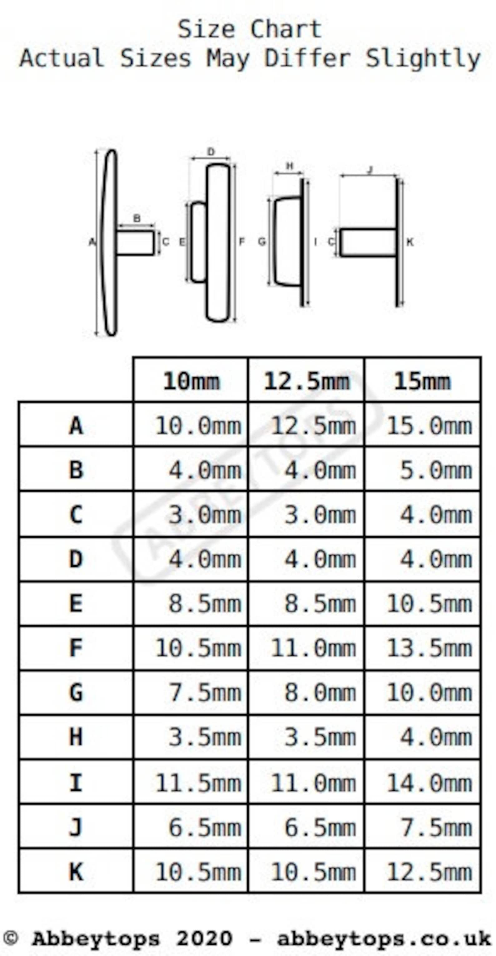 Spring Button Press Studs Sewing Leather Craft Clothing X50 | Etsy UK