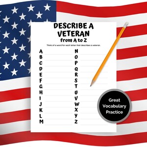 Veterans Day Activity Pack, Writing Prompts, Roll the Dice Game ...