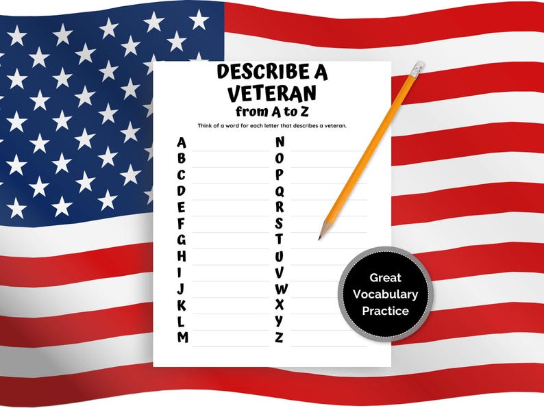 Veterans Day Activity Pack, Writing Prompts, Roll the Dice Game ...