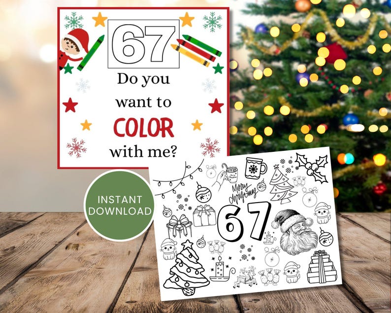 Elf 6-7 Color With Me Coloring Page and Elf Prop, PRINTABLE, Color With ...