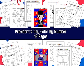 President's Day Coloring Page - Etsy
