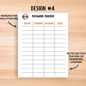Password Tracker Printable Bundle, Password Log, Password Keeper, Password Organizer, Password ...