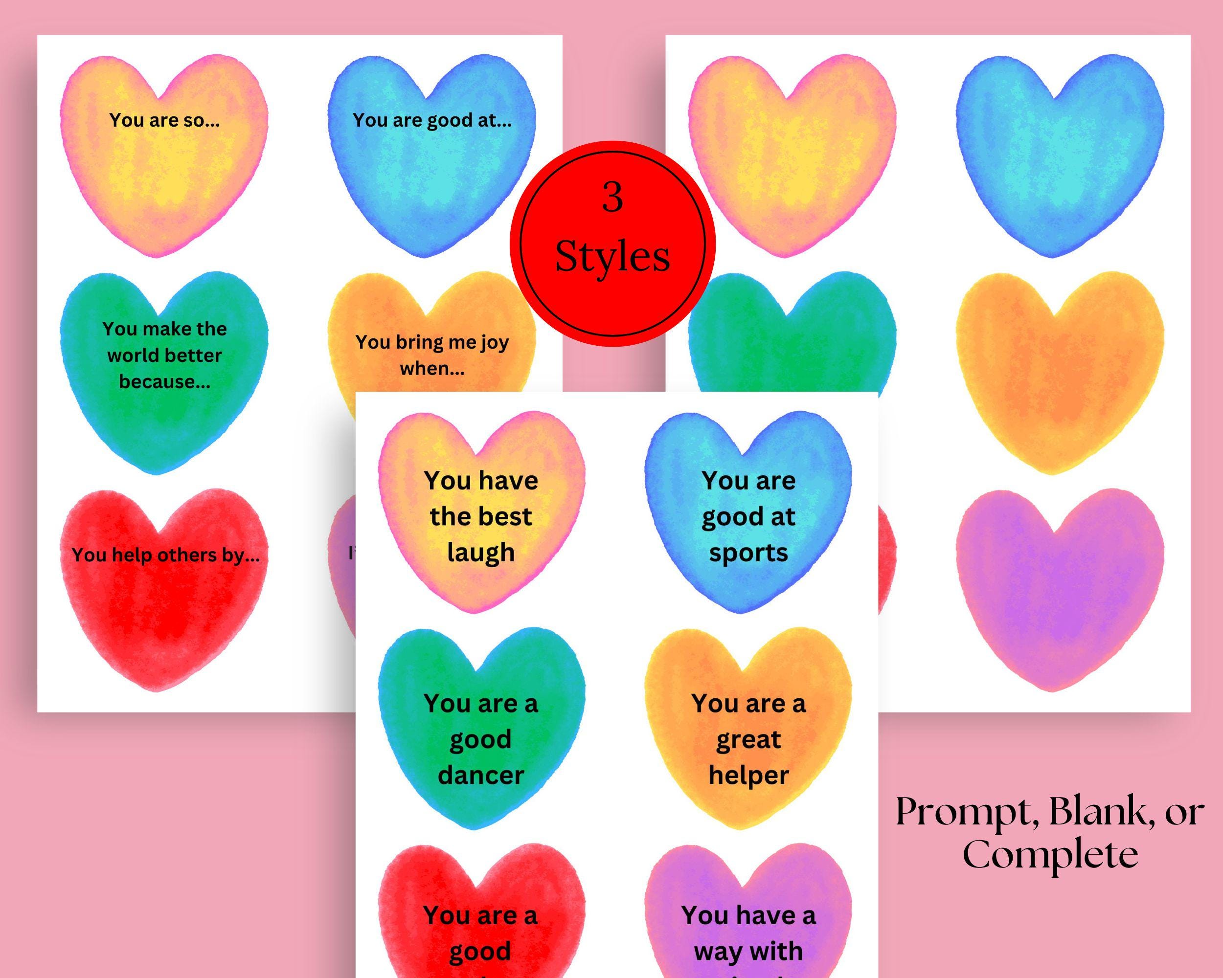 Heart Attack PRINTABLE, Valentine's Day, Heart Affirmation Notes ...