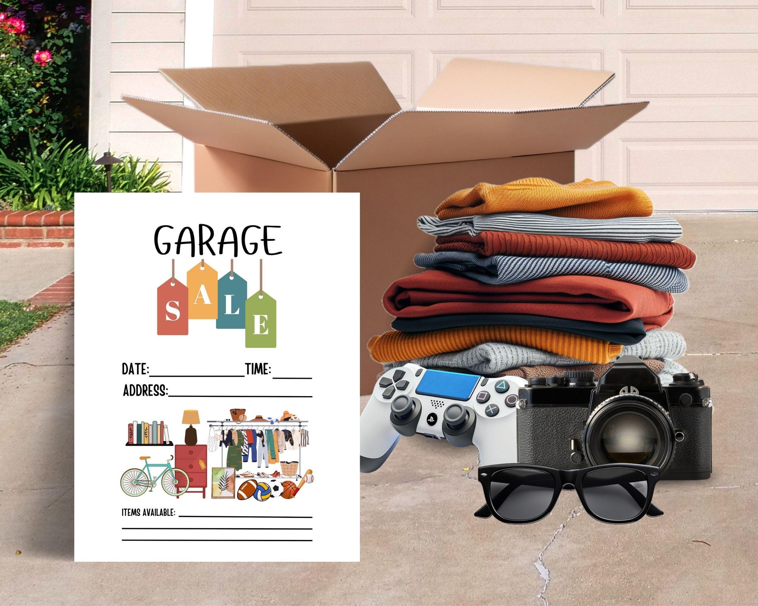 Garage Sale Planner PRINTABLE, Garage Sale Checklist, Family Garage ...