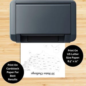 50 States Challenge Tracker, US Travel Bucket List, Printable PDF - Etsy