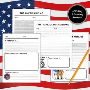 Veterans Day Activity Pack, Writing Prompts, Roll the Dice Game ...