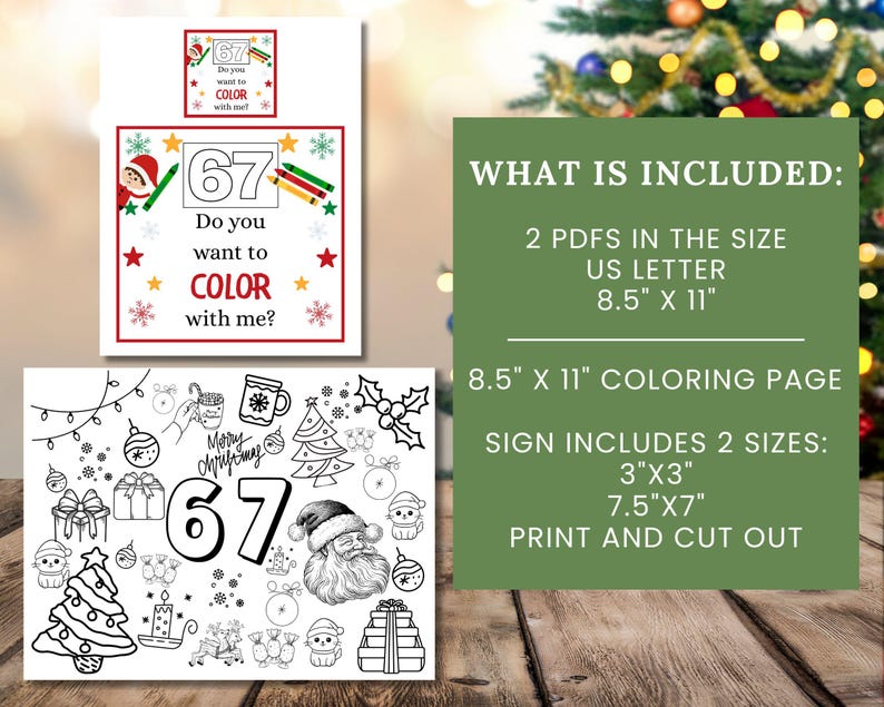 Elf 6-7 Color With Me Coloring Page and Elf Prop, PRINTABLE, Color With ...