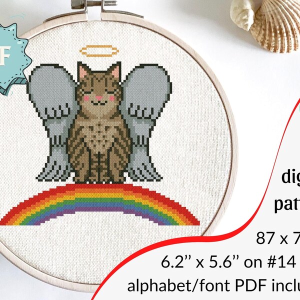 Rainbow Bridge Cross Stitch Pattern - Etsy
