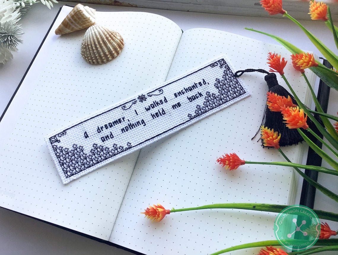 Gothic Blackwork Bookmarks Pattern Set of 4 // Gothic Prose - Etsy