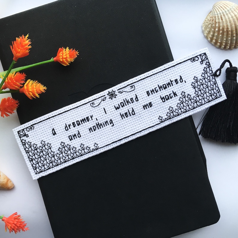 Gothic Blackwork Bookmarks Pattern Set of 4 // Gothic Prose - Etsy