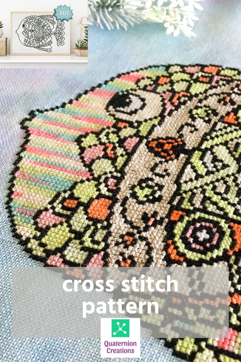 ORT Fish Cross Stitch Pattern Choose Your Own Colors - Etsy