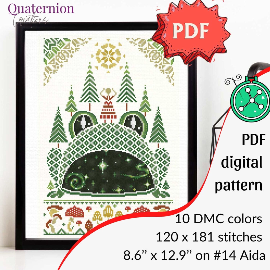 The World Frog Cross Stitch Pattern: Fairytale Inspired Cosmology ...