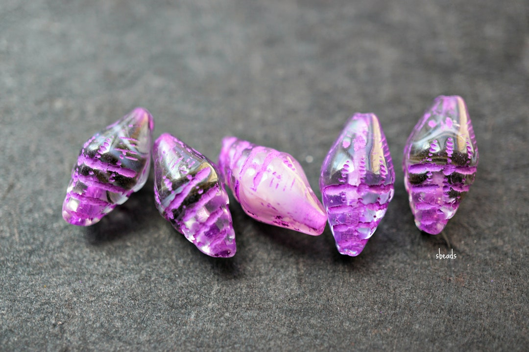 Sea Shells, Czech Beads, Beads, 114-2s - Etsy