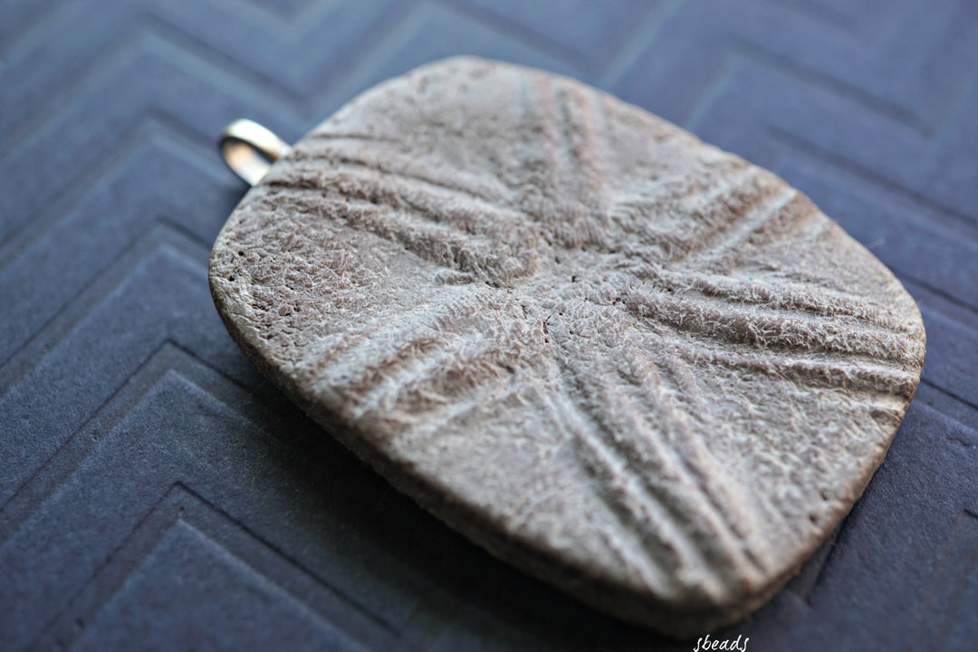 A Flower Relic, Clay Pendant, Polymer Pendants - Etsy