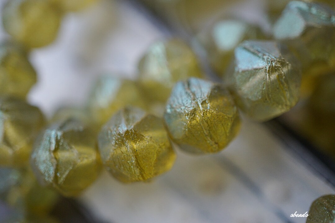 Lastones..olive Luster, Czech Beads, English Cut Beads, 58-4s - Etsy