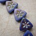 FREE SHIPPING Whimsical Triangle, Triangle Beads, Czech Beads, Beads - Etsy