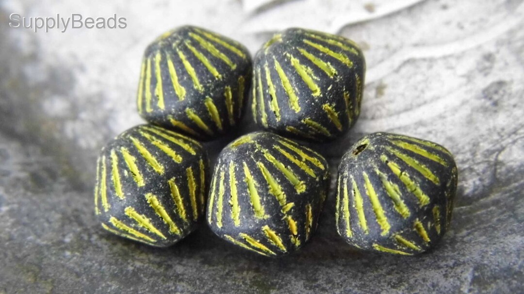FREE SHIPPING Boho Bicone Beads, Czech Beads, Beads, 21-3sa - Etsy
