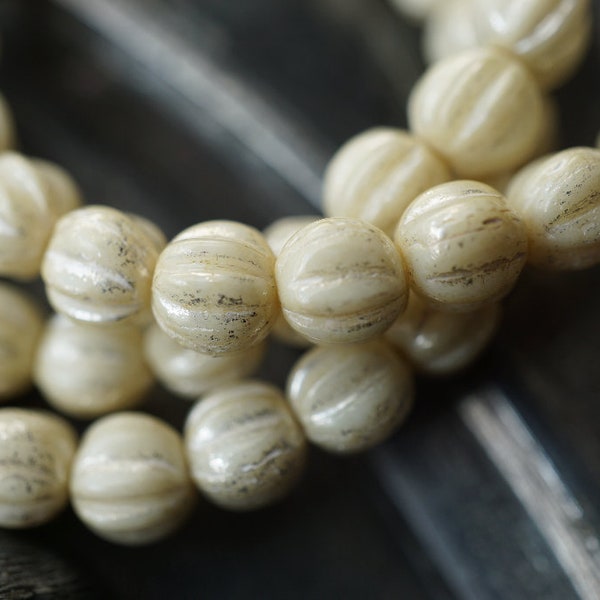 Ivory White Beads - Etsy