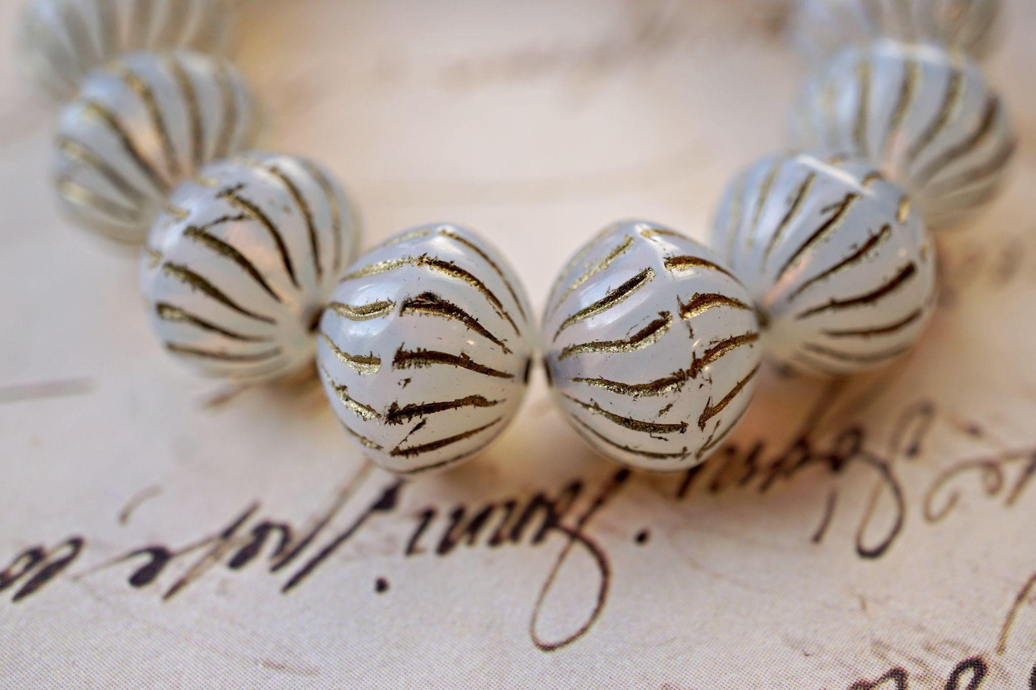 FREE SHIPPING Winter White, New Bicones, Bicone Beads, Czech Beads, NEW ...