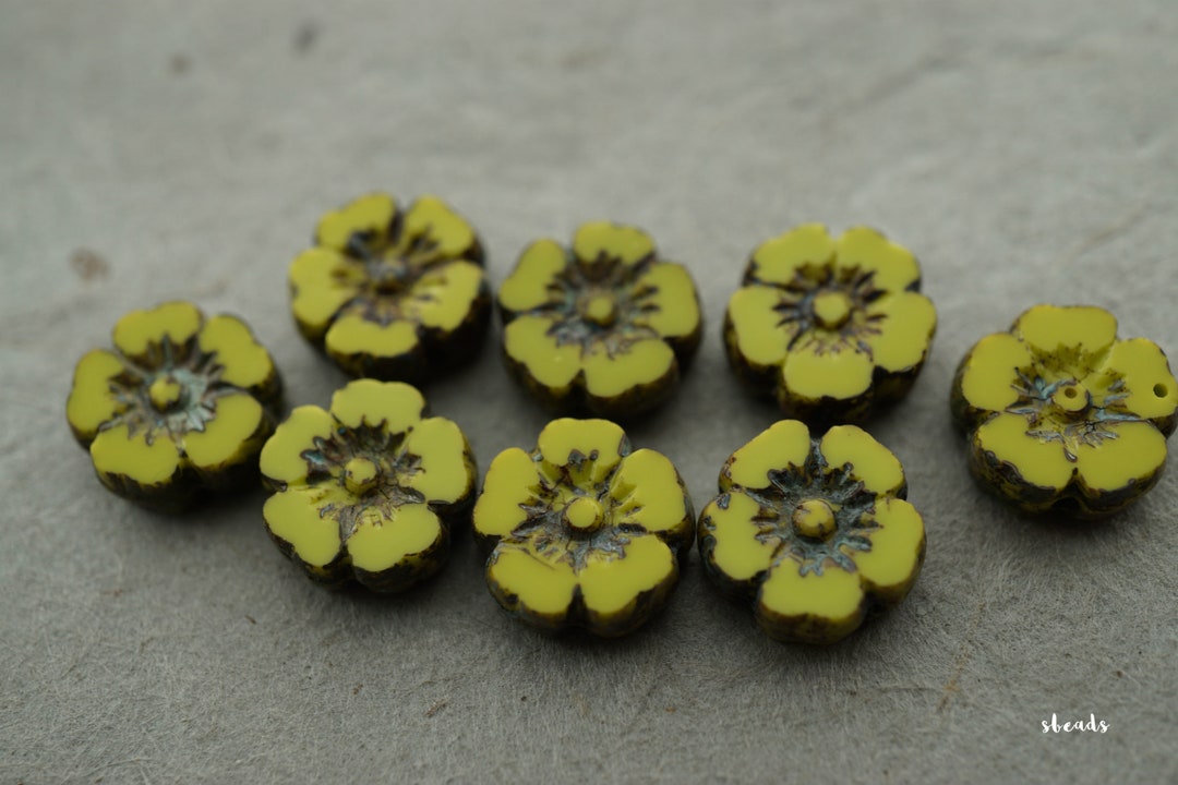 FREE SHIPPING Savannah Roses, Flower Beads, Czech Beads, Beads, 62-5sb ...