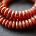 Red Silk Disc Beads Czech Beads Beads 111-3 - Etsy