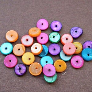 NEW Shell Disc Beads, Beads, Disc Beads, 215-1sa - Etsy