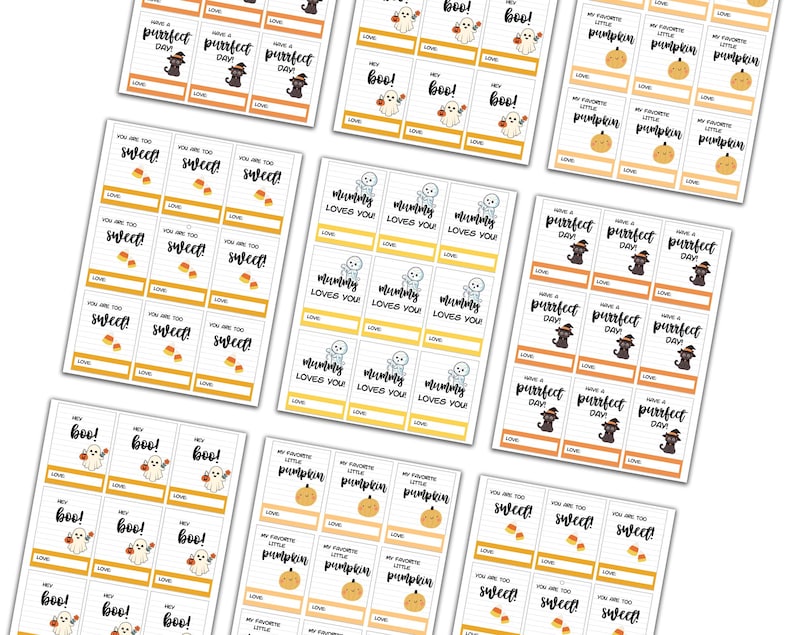 Halloween Lunch Box Notes: Spooky Kids Printable (digital Download) - Etsy