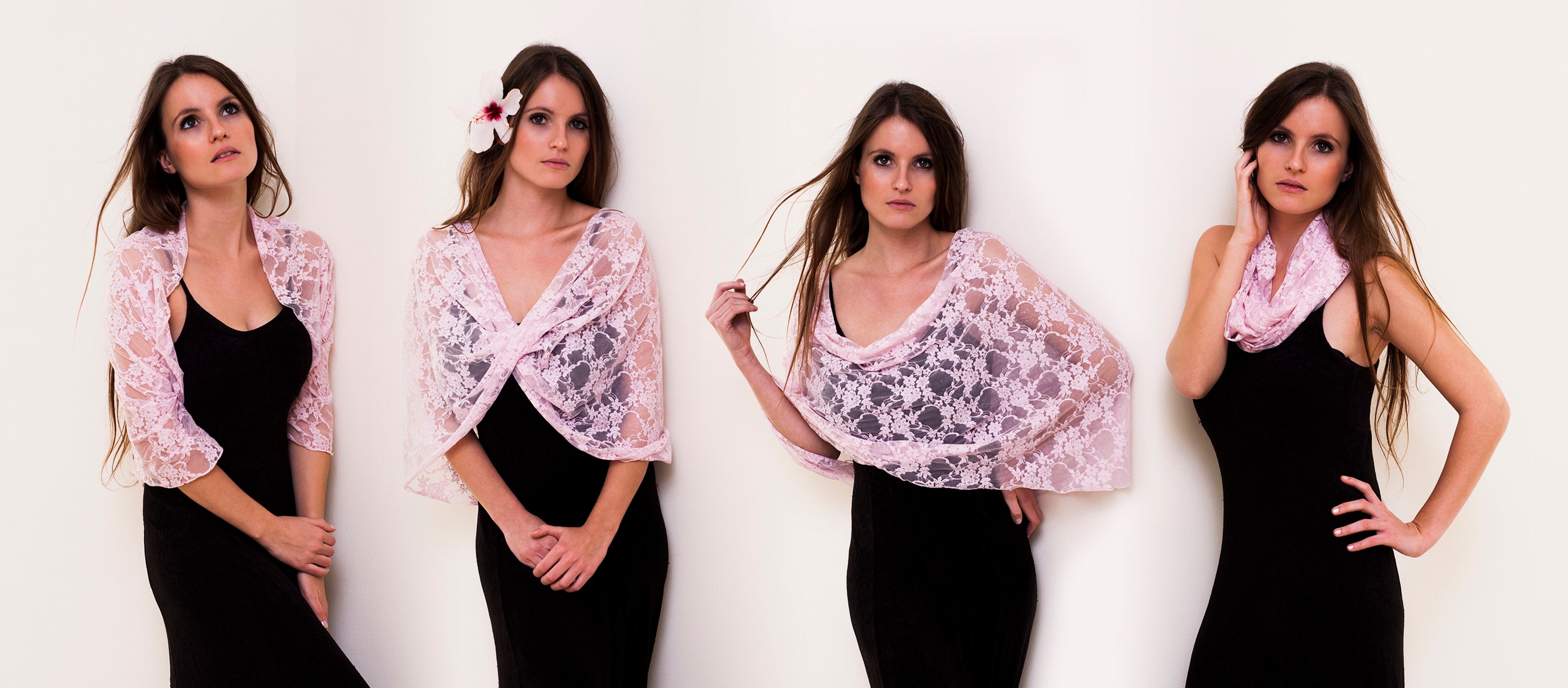 Ivory Lace Shrug Bolero With 4 Wearing Options Shrug Shawl | Etsy