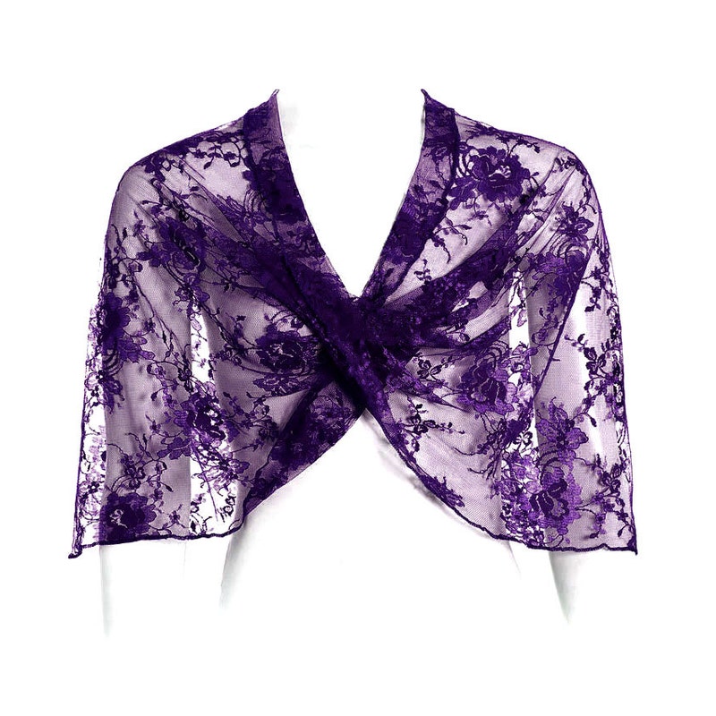 Purple Lace Bolero - Etsy