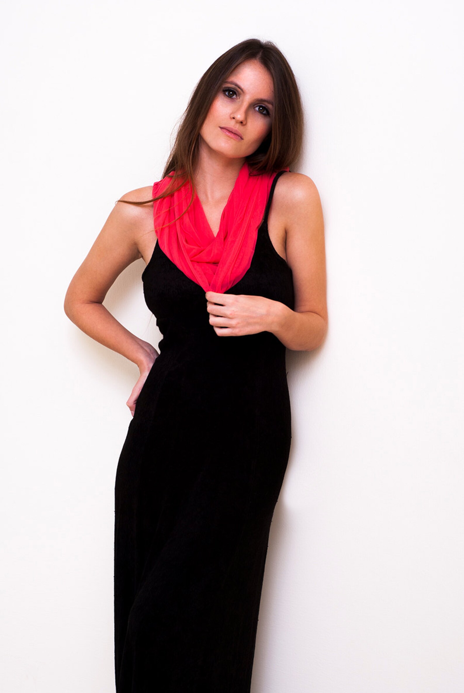 Plus Size Coral Sheer Shawl With 4 Wearing Options Shawl - Etsy Israel