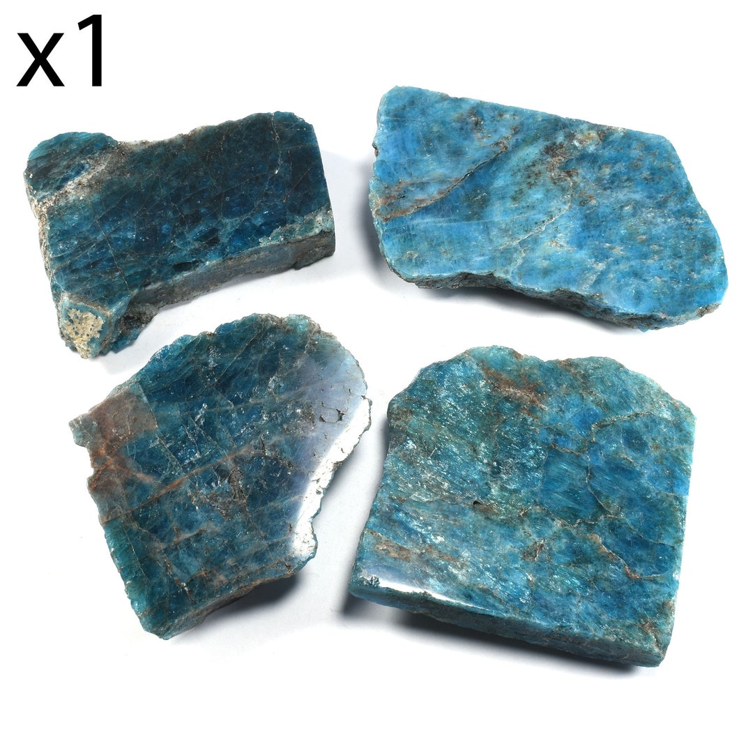 Blue Apatite - 80g - 90g Natural Polished Slab - Etsy Australia