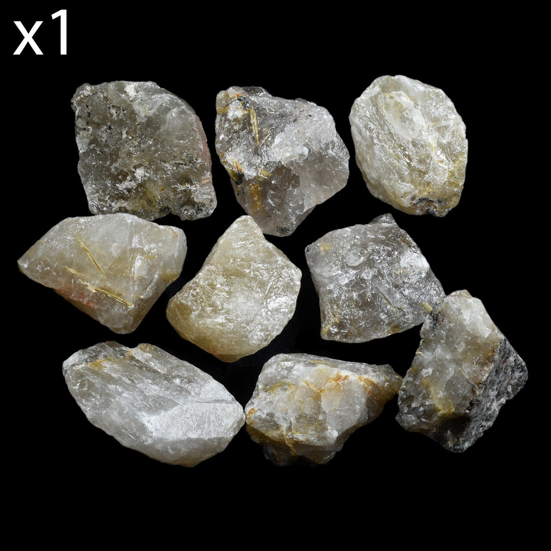 Golden Rutile in Quartz - 25 - 30g Natural Rough Specimen - Etsy