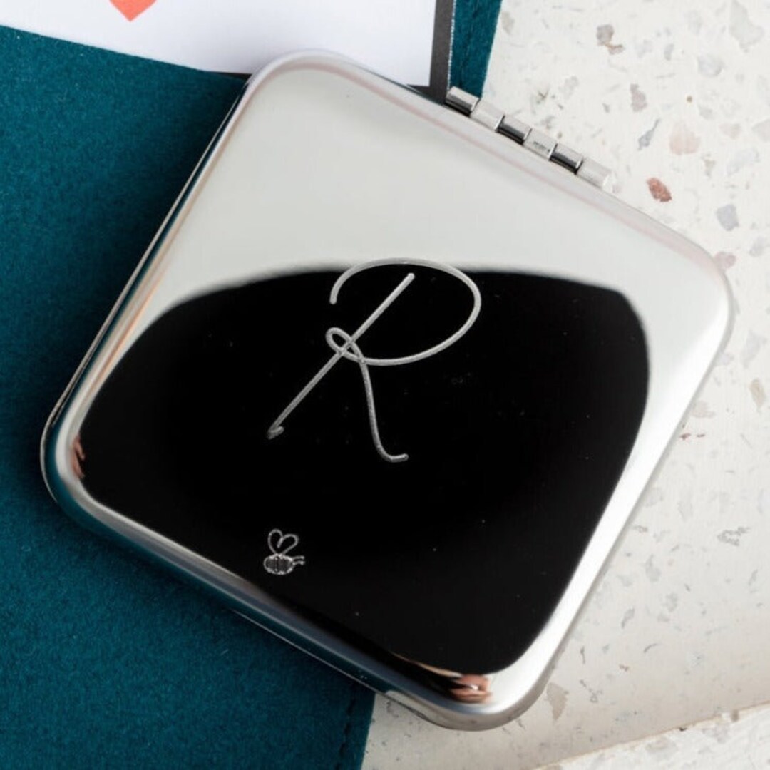 Initial Compact Mirror for Graduation | Beautiful Graduation Gift ...