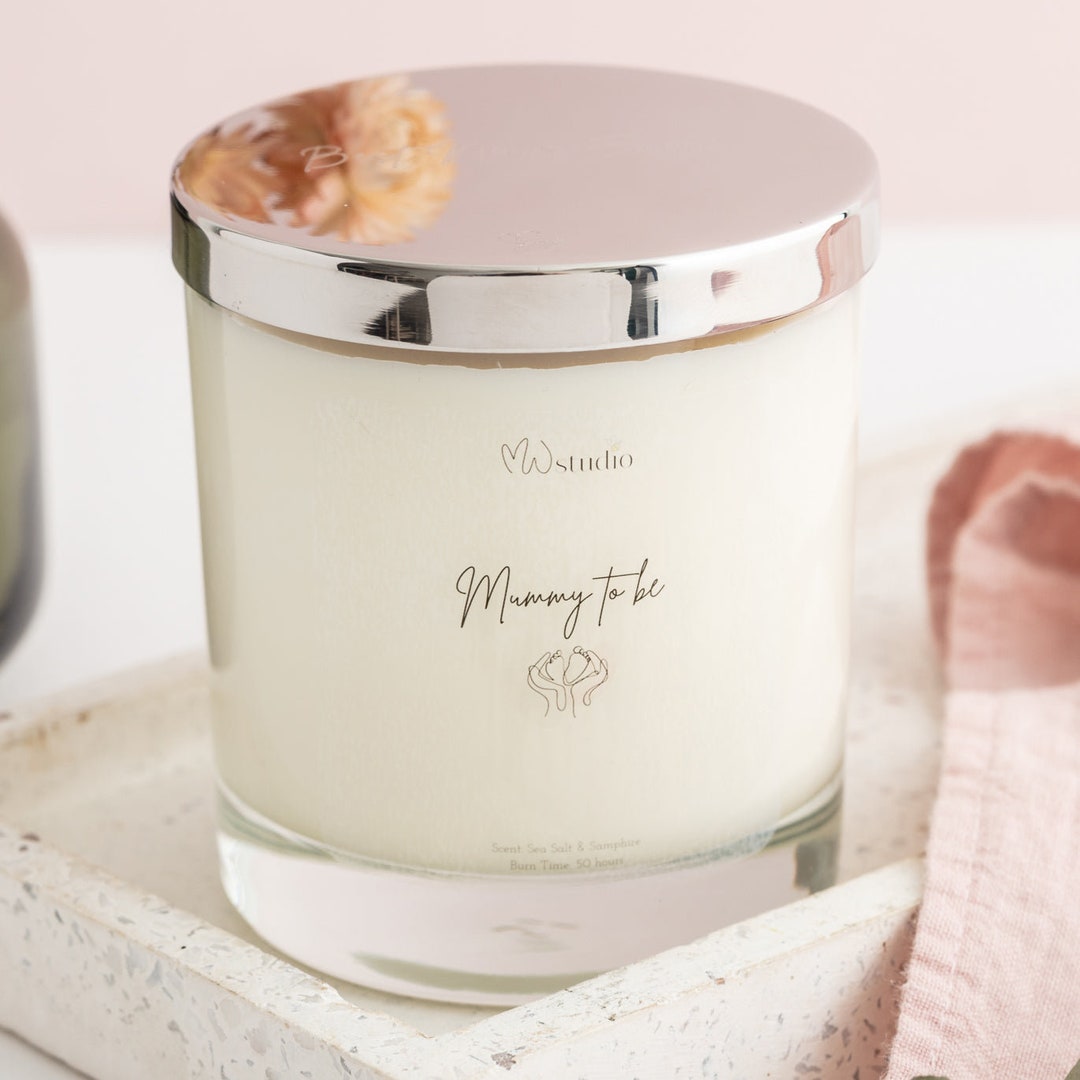 Mummy to Be Candle (with Engraved Lid) - Etsy