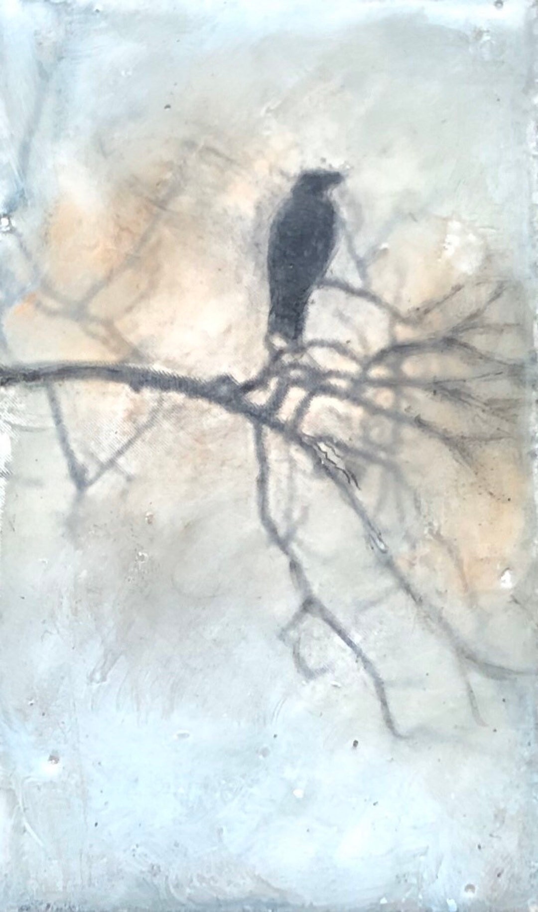 The Sentry - Original Encaustic Art - Etsy
