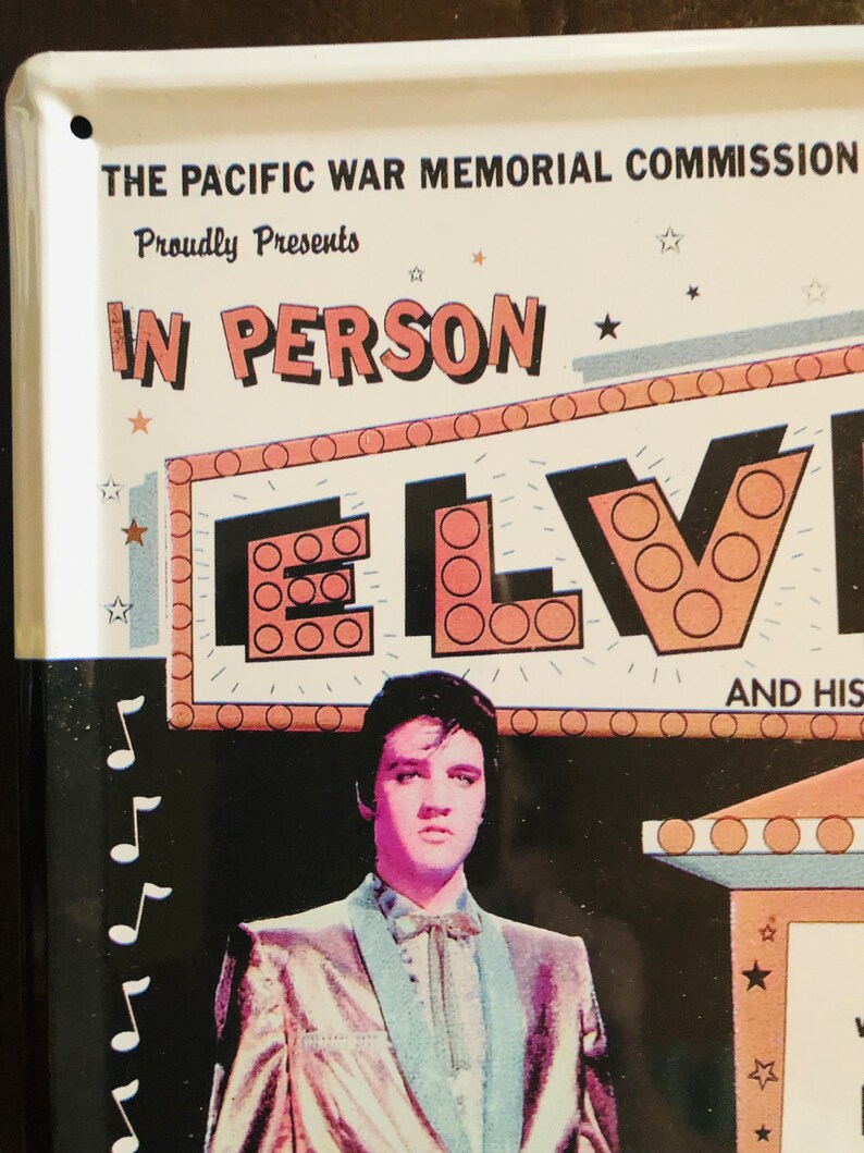 ELVIS Wall Plaque. Tin Sign Ready to Hang Brand New Condition FREE ...