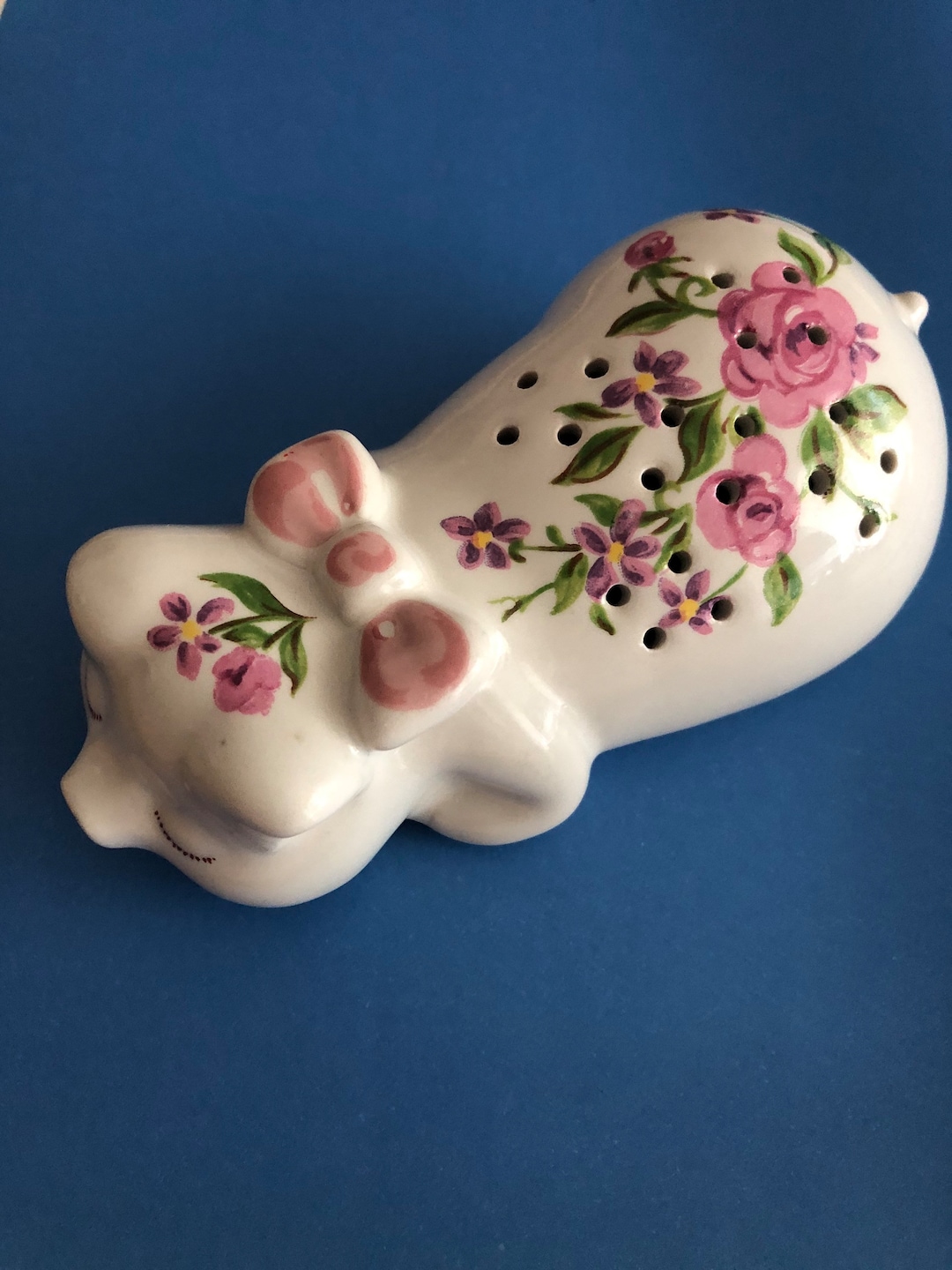 Vintage AVON Ceramic Pig, Pomander, Pot Pourri Holder. 1979. Excellent ...