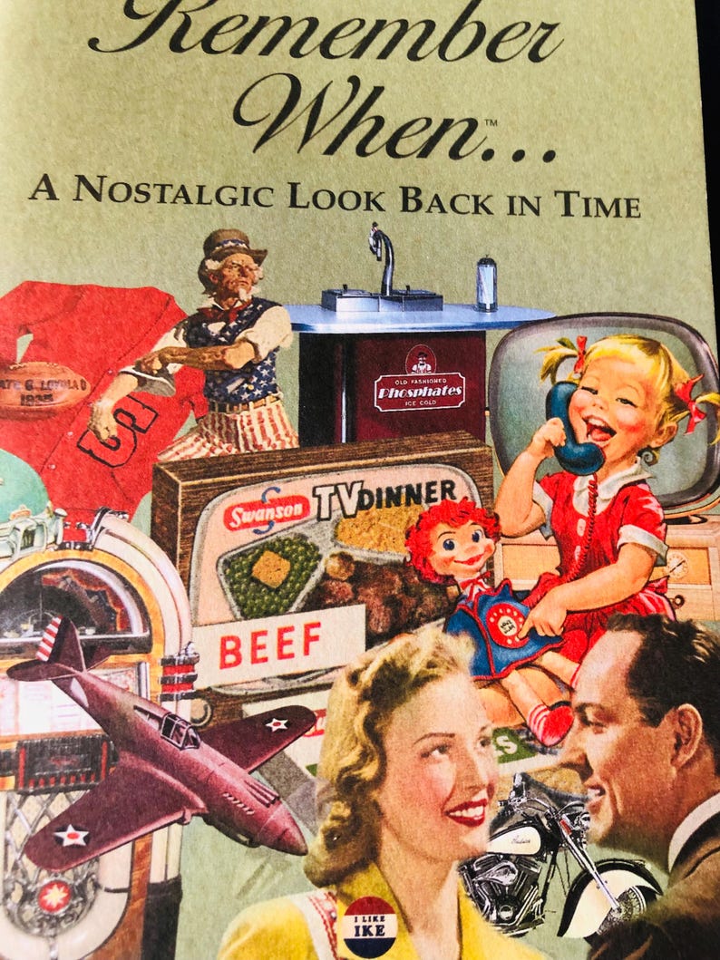 1940 Remember When Booklet, Nostalgic Advertising - Etsy