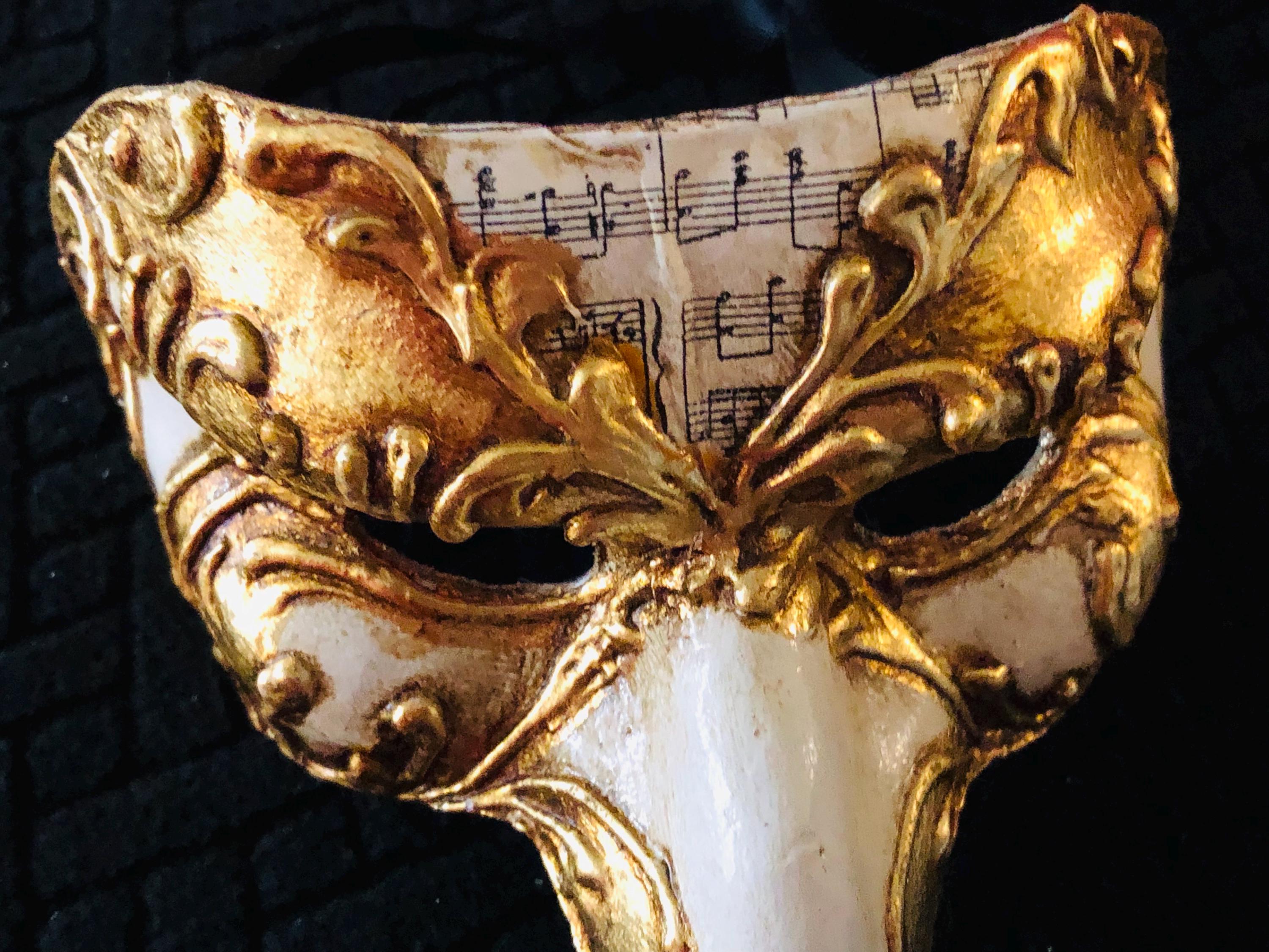 Art Deco WALL MASK Paper Mache Vintage Item, Free Shipping - Etsy