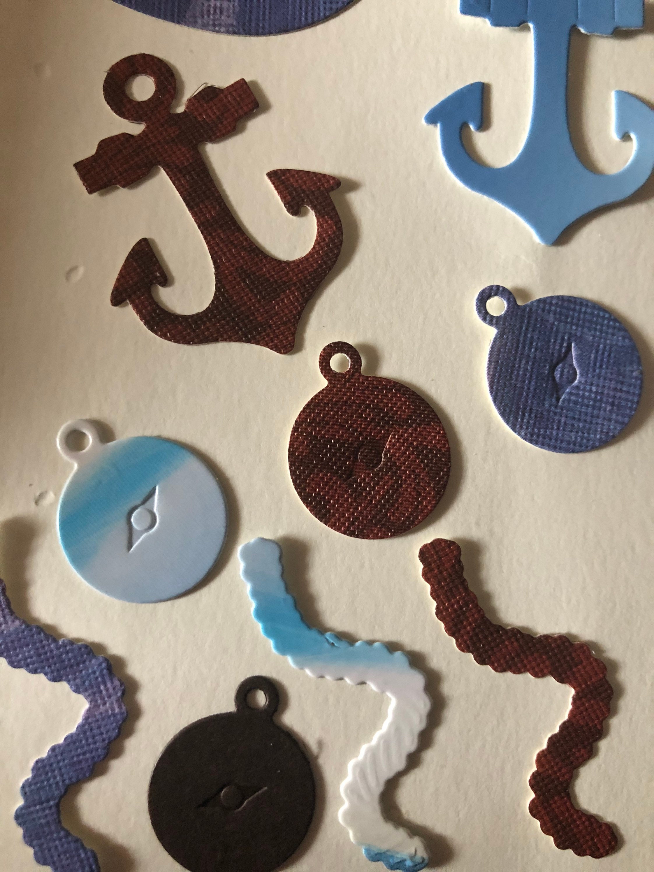 Nautical Theme Die Cuts 50 Assorted Pieces, Random Colours Sail Theme ...