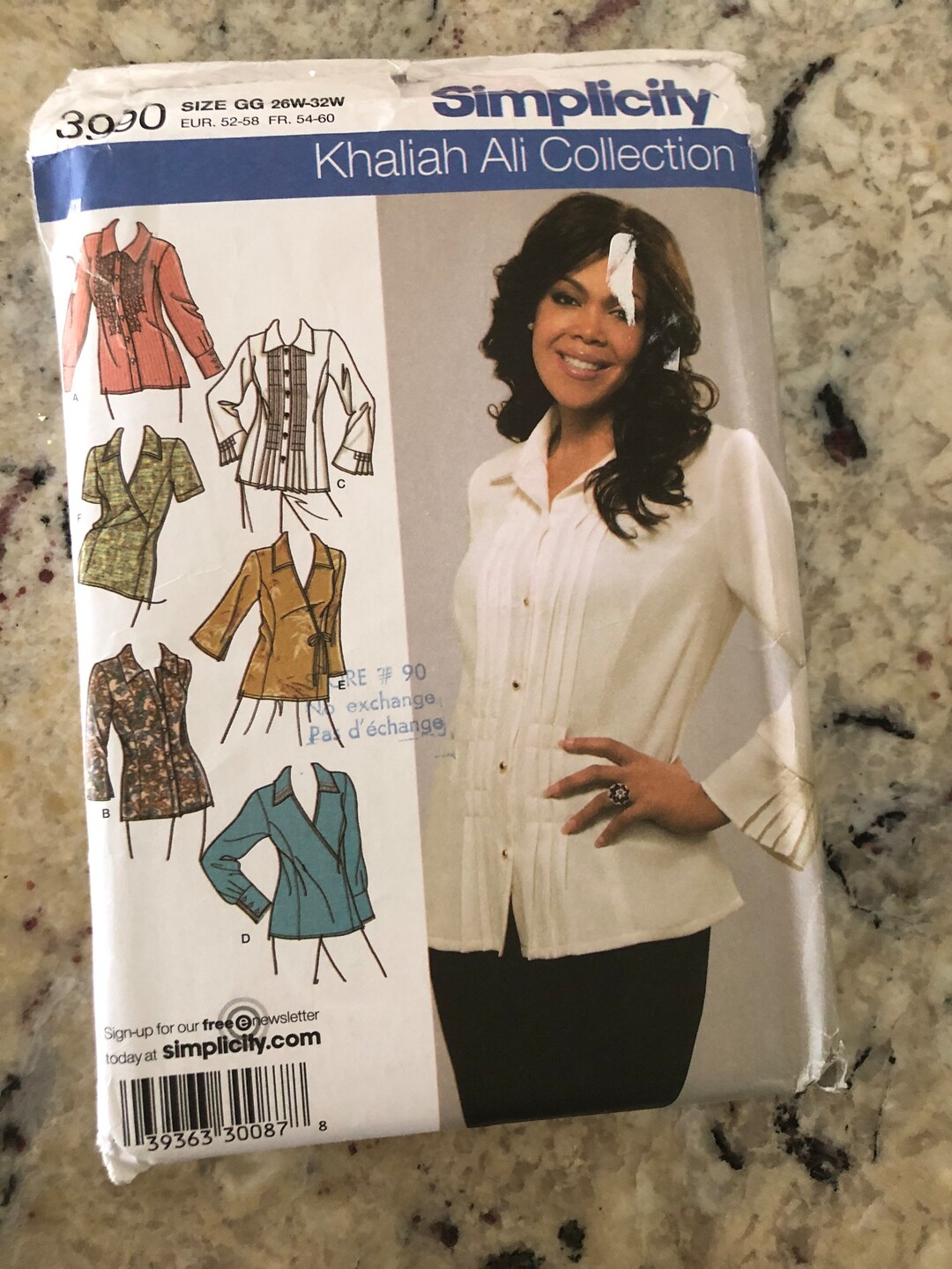 SIMPLICITY Plus Size Pattern 3990. Womens Shirts With Front Variations ...