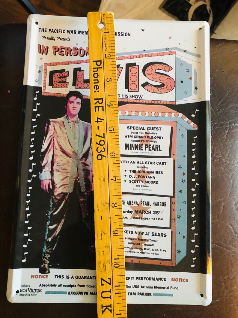 ELVIS Wall Plaque. Tin Sign Ready to Hang Brand New Condition FREE ...