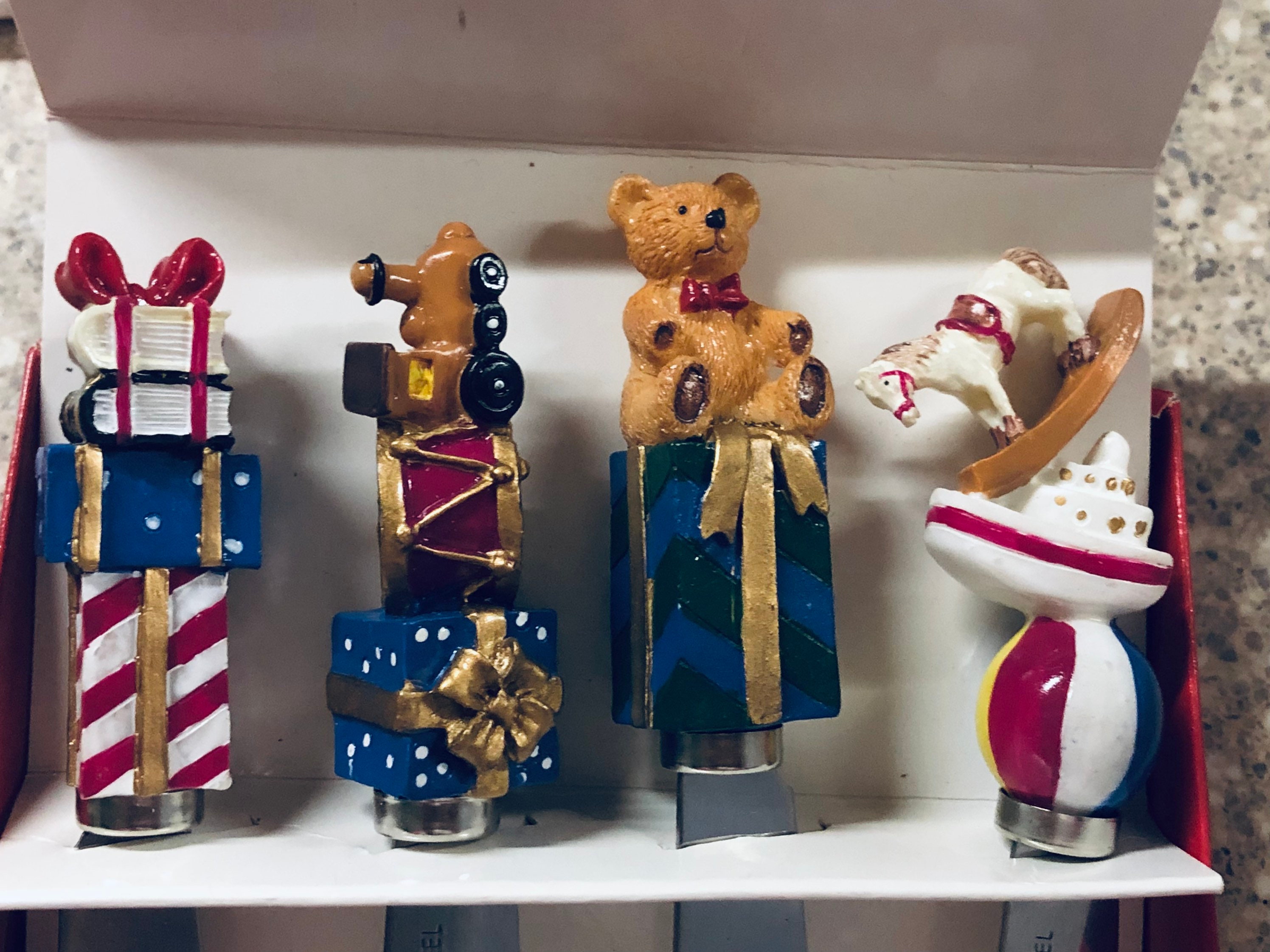 Vintage Christmas Dip Spreaders Brand New in Original Box. Nice Bright ...